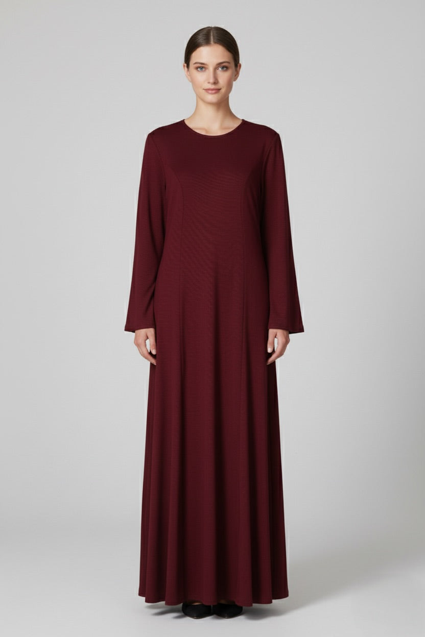 Elara Inner Dress with Princess Seam Detailing – Locka Kuala Lumpur